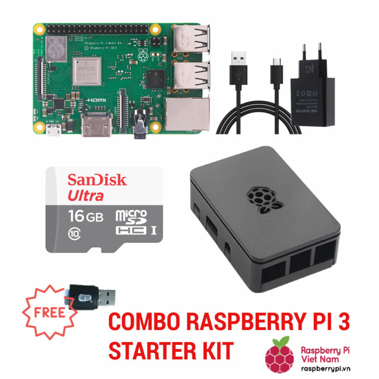 Combo Raspberry Pi 3 B+ Starter Kit - Raspberry Pi Việt Nam