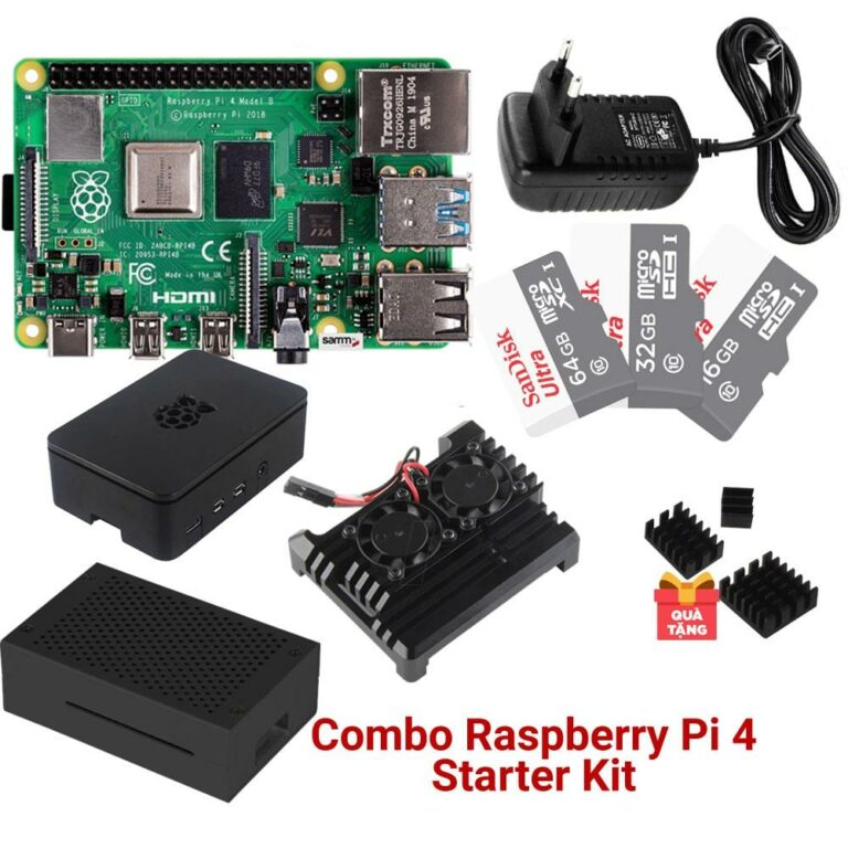 Mạch Raspberry Pi 4 Model B 2019 chính hãng Made in the UK