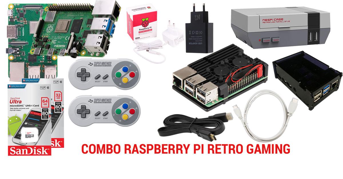 Combo Raspberry Pi 4 Retro Game - Cài đặt sẵn hơn 2.000 Game