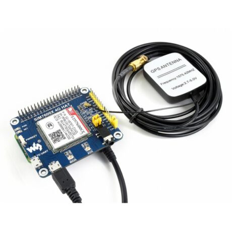 Module SIM7600CE - 4G/3G/2G/GSM/GPRS/GNSS HAT cho Raspberry Pi, LTE CAT4