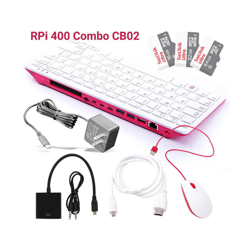 Combo Raspberry Pi 400 Keyboard Computer CB02