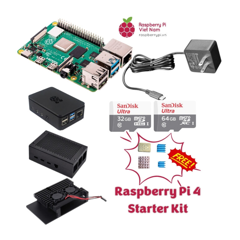 Mạch Raspberry Pi 4 Model B 2019 chính hãng Made in the UK