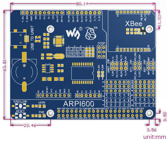 Adapter Board ARPI600 cho Arduino & Raspberry Pi
