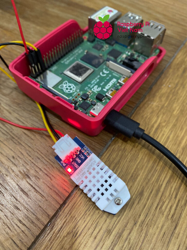 Đọc dữ liệu nhiệt độ và độ ẩm từ cảm biến DHT22 với Raspberry Pi