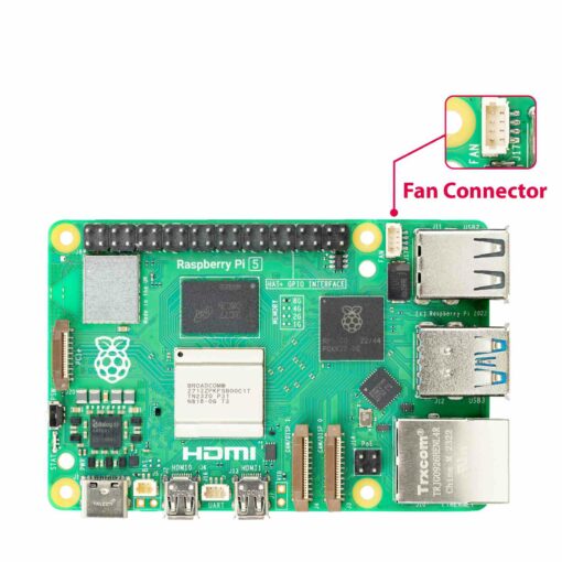 Vỏ nhựa Chính hãng Raspberry Pi 5 - Màu Đỏ Trắng