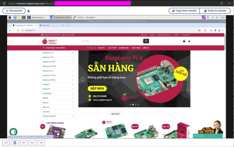 Raspberry Pi Connect - Ứng dụng kết nối truy cập Raspberry Pi từ xa trên trình duyệt