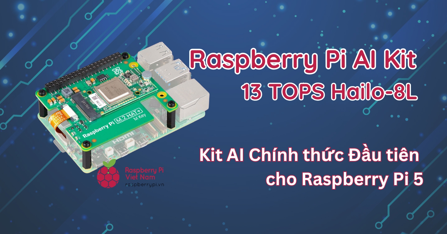 Raspberry Pi AI Kit - Tăng tốc AI với Hailo-8L 13 TOPS cho Pi 5
