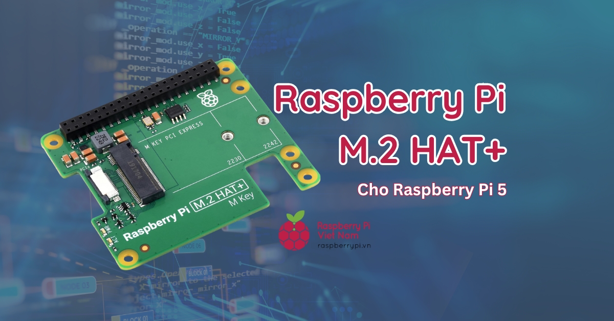Raspberry Pi M.2 HAT+ - Giải pháp lưu trữ cho Raspberry Pi 5