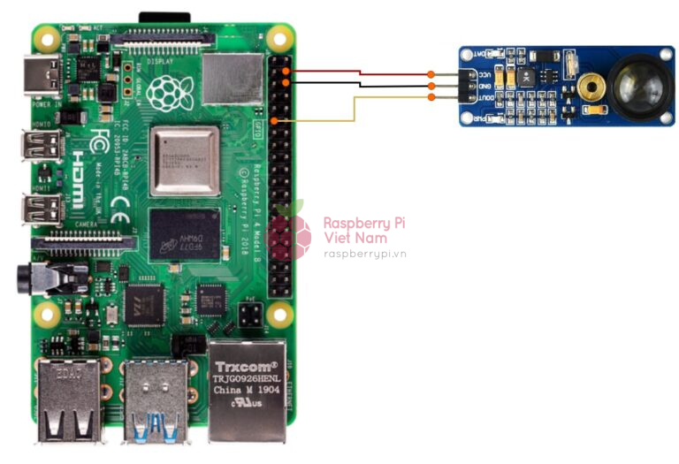 Hướng dẫn sử dụng module cảm biến laser với Raspberry Pi
